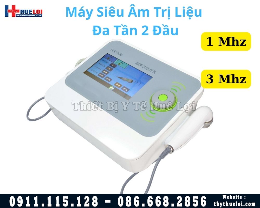 Máy Siêu Âm Trị Liệu Đa Tần 2 Đầu Dò Haobro HB810B
